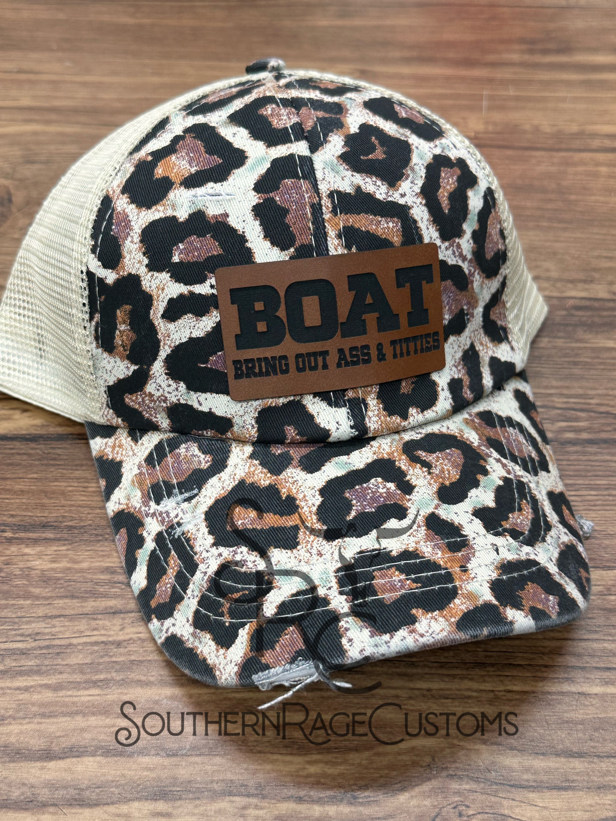 BOAT ponytail hat (CHOOSE A HAT COLOR!) – Southernragecustoms