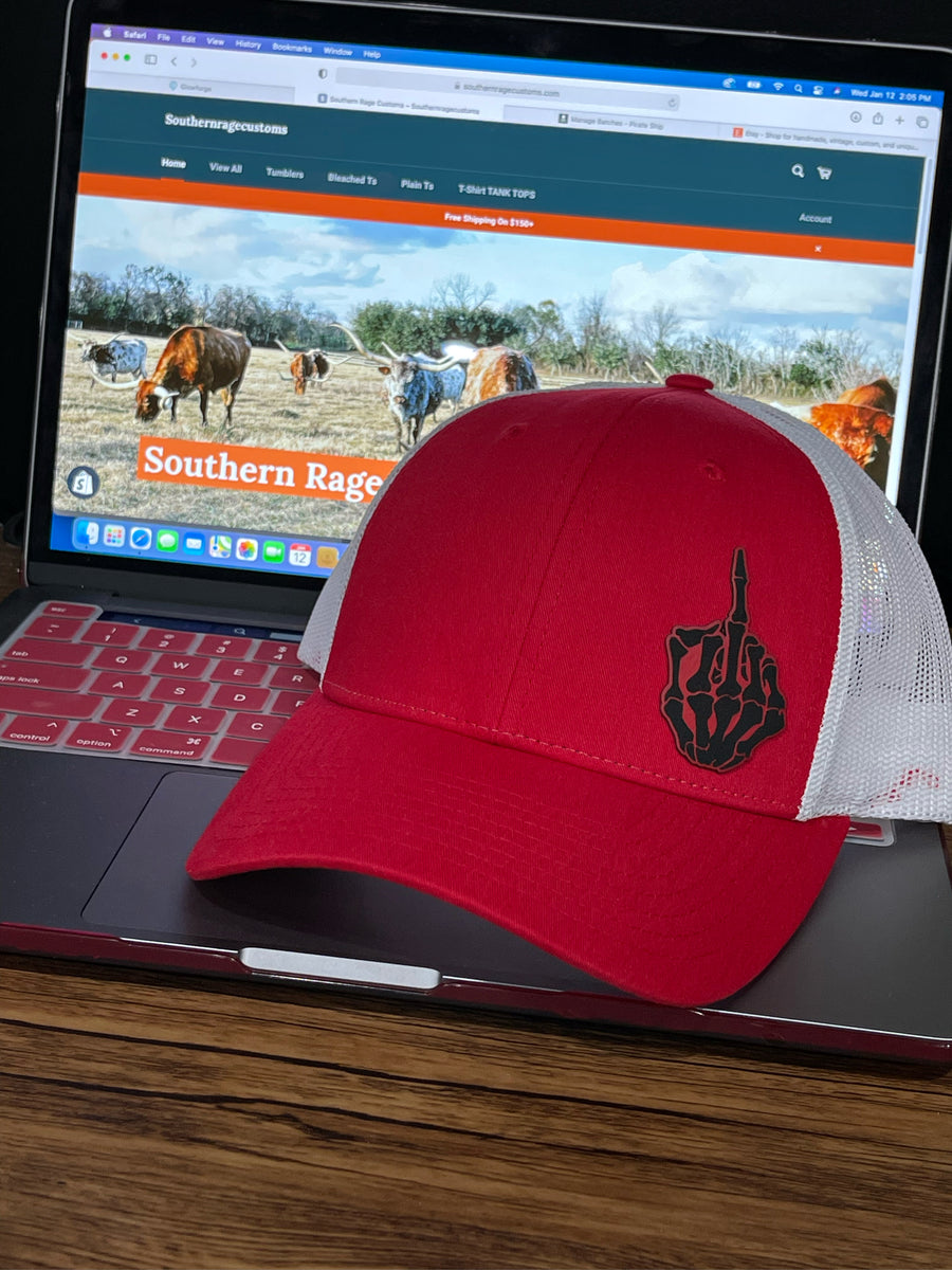 Middle finger Red SnapBack – Southernragecustoms